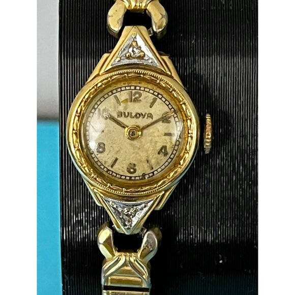Bulova | Accessories | Vintage Bulova Jeweled Martha Washington Watch K ...